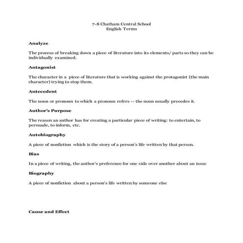 7 8th grade ela vocab | PDF