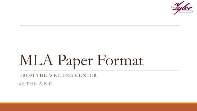 MLA in text citations | PPTX