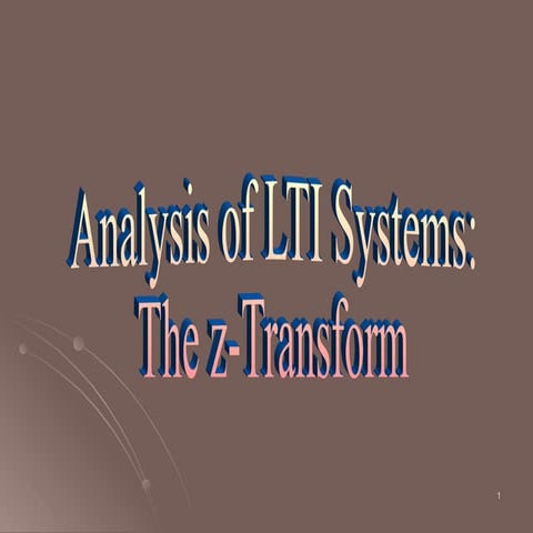Z Transform Digital Signal Processing NIT DURGAPUR | PPT