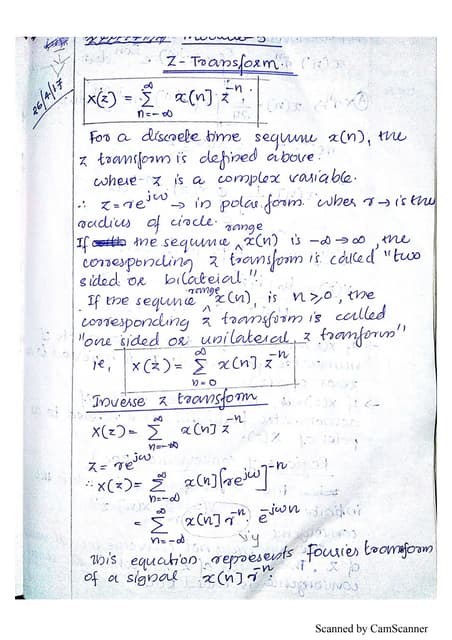 EC202 SIGNALS & SYSTEMS CTFS NOTES | PDF