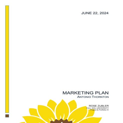 Marketing Report and Analysis for Antonio Thornton | PDF | Free Download