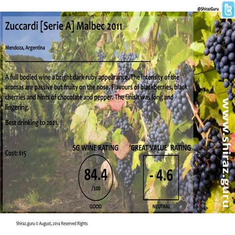 Zuccardi Seriea Malbec 2011 | PPTX