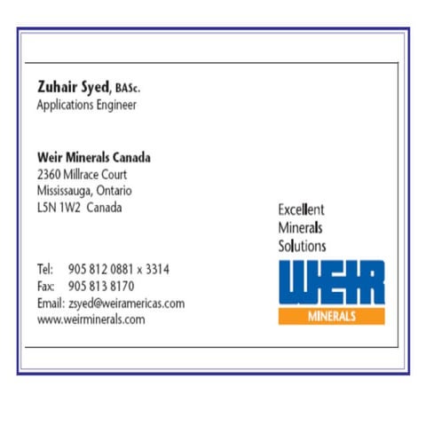 Zuhair Syed Business Card | PDF
