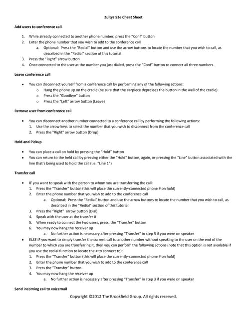 Cz call conference manual | PDF