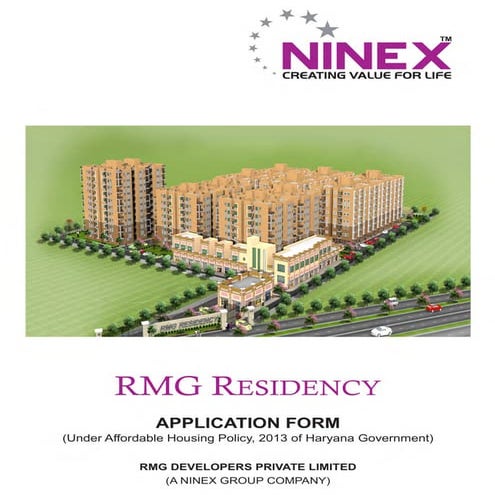 Ninex rmg 1BHK affordable application form sector 37c gurgaon | PDF