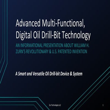 Zurn drill bit_informational_deck_cmt_12-03-2017 | PPT