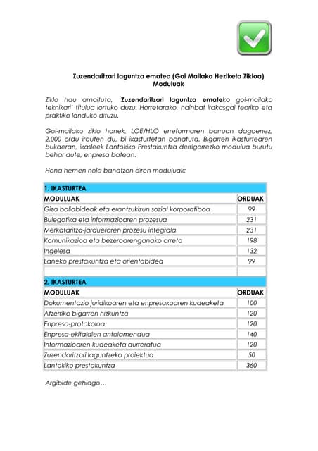 Curriculum itsu (jatorrizkoa) | PDF