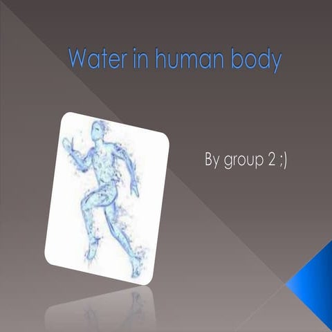 Water in human body by Group2 | PPTX