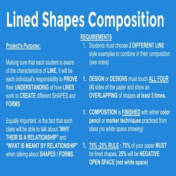 Lined Shapes Composition | PPT