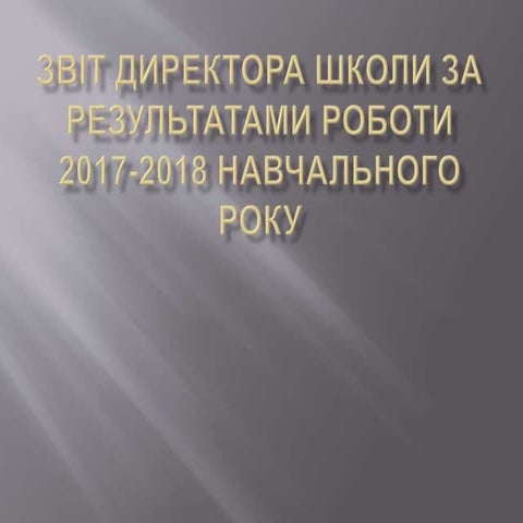 Zvit directora | PPT