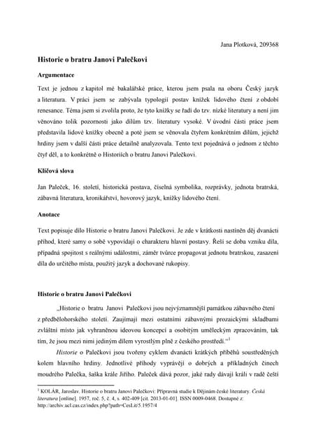 Závěrečný úkol KPI | PDF