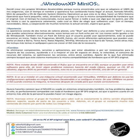 Z windowsxp minios | PDF
