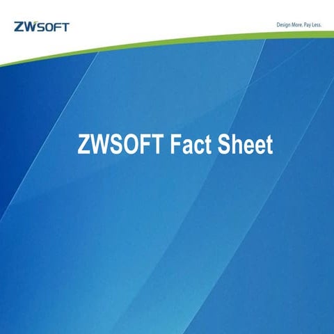ZWSOFT fact sheet | PPT