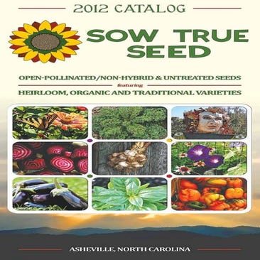 Sow True Seed: Open Pollinated, Non Hybrid & Untreated Seed | PDF