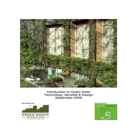 Green Walls Technology: Benefits and Design | PDF