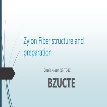 Zylon fiber structure and preparation | PPTX