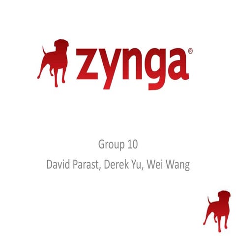 Zynga ppt -wei | PPTX | Business Accounting & Finance | Business