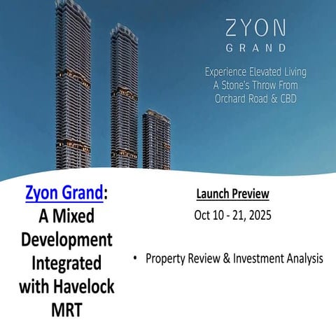 Zyon Grand Overview - A Mixed Development at the Fringe of Orchard Road ...