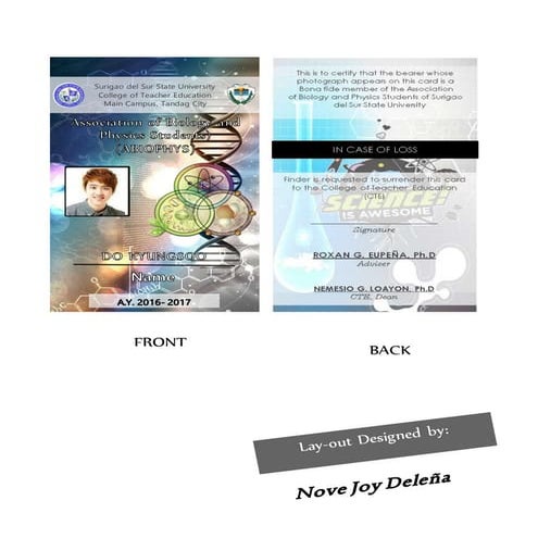 Organization I.D. Sample | DOCX