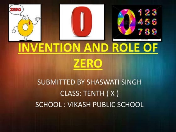 History of Zero - Mathematics | PPTX